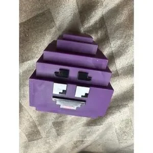 McDonald's | Toys | Minecraft Grimace Egg Purple Head Toy Mcdonalds 225 ...